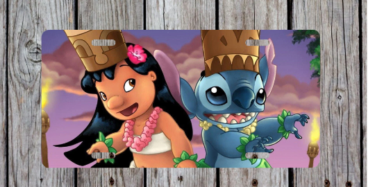 Lilo and Stich License plate – CRAFTEDBYKCREATIONS